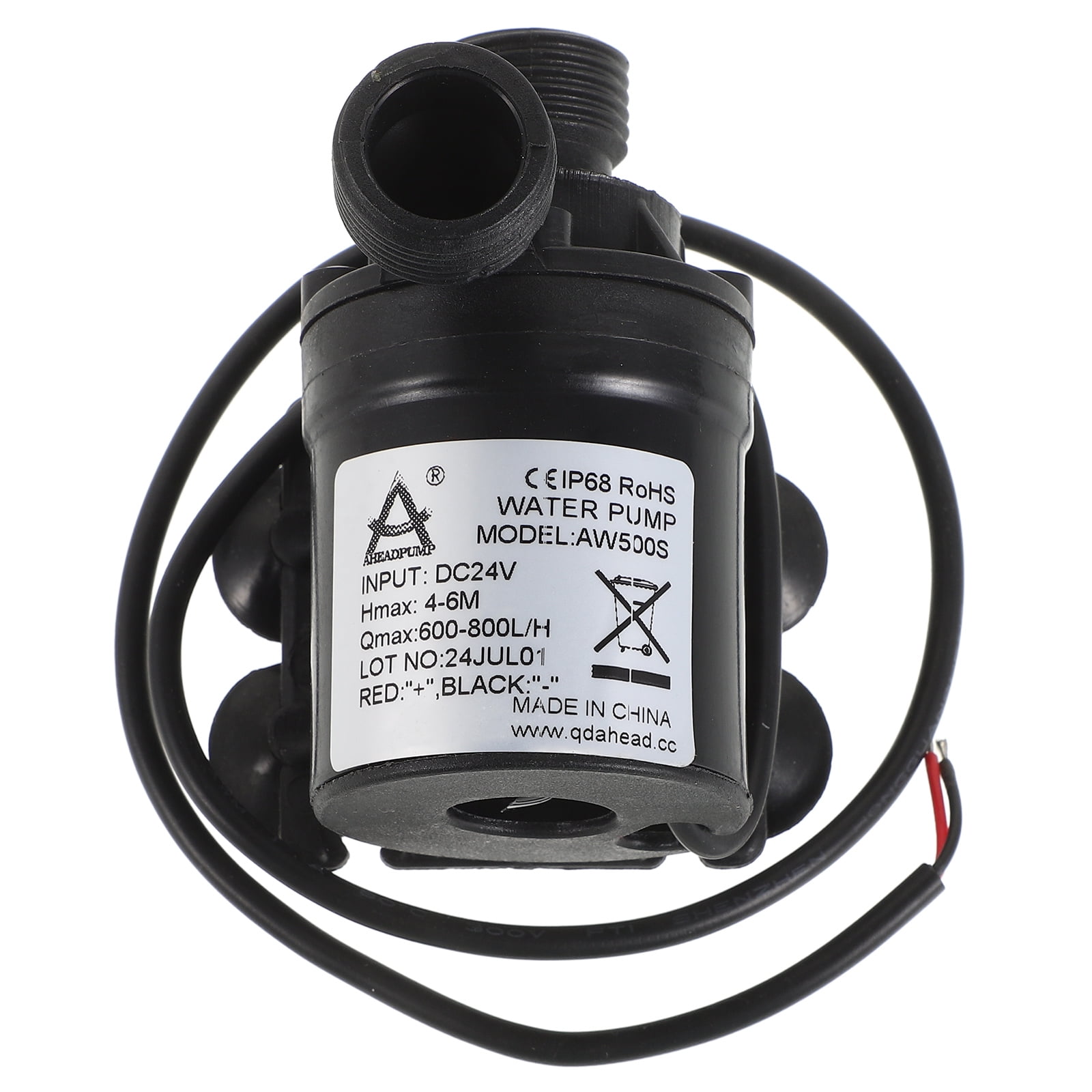 WHAMVOX Compact ABS Water Pump with Powerful Boost for Home Use Black ...