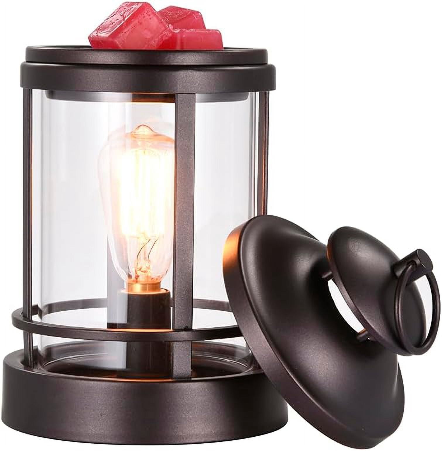 Electric Wax Warmer - Metal Wax Melting for Scented Wax, Edison Light ...