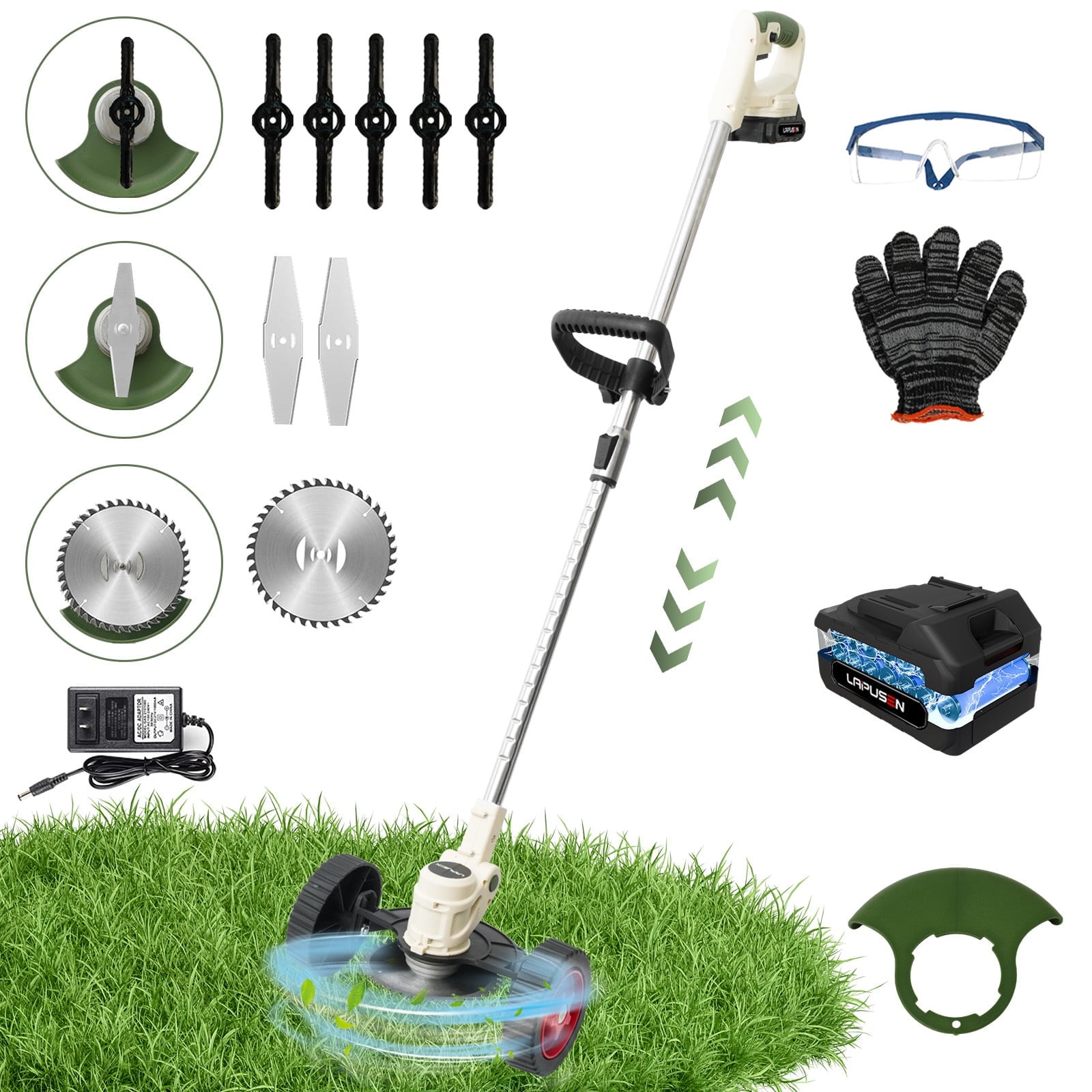 Electric Weed Eater,24V Weed Trimmer with 650W Powerful motor,Low Noise ...