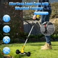 Electric Weed Wacker Cordless: String Trimmer with Roller 2Types Blades ...