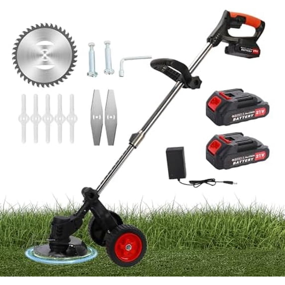 Electric Weed Wacker,Mower, 3-in-1 Cordless Grass Trimmers 21v 2000mah ...