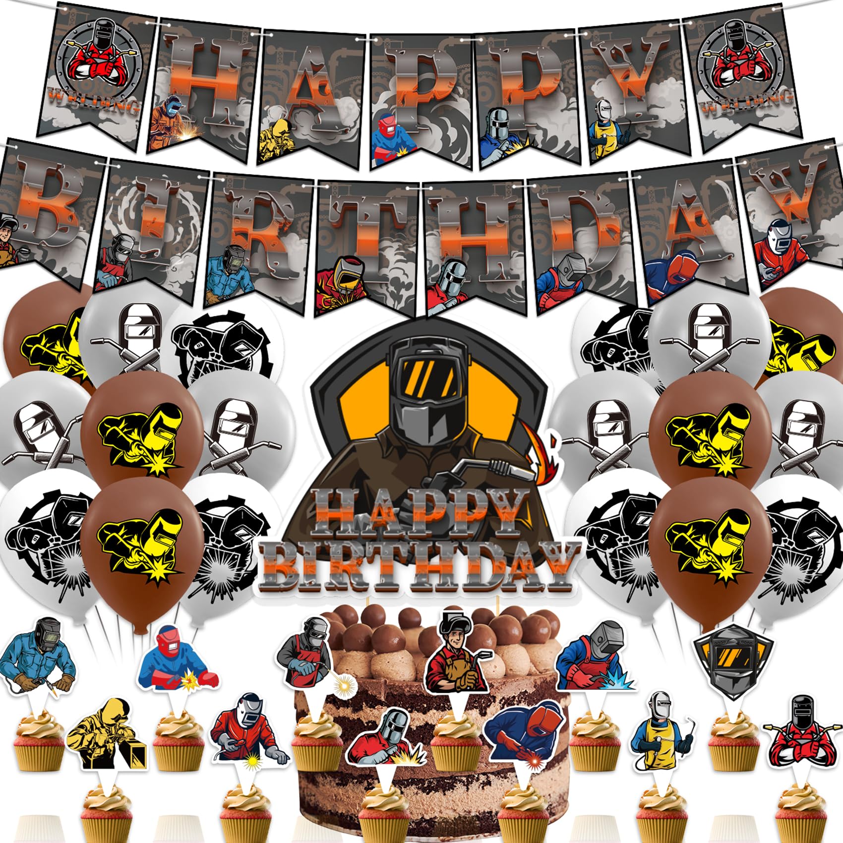 Electric Welding Party Decorations AIF4 Electric Welding Birthday Party ...