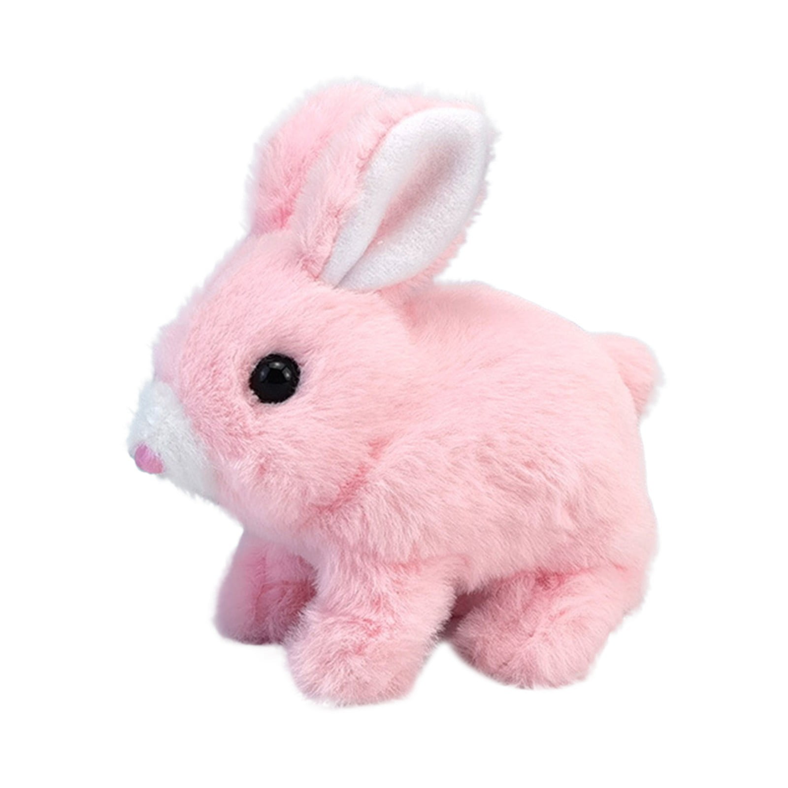 Electric White Bunny Plush Toy, Realistic Walking Talking Pet Doll for ...