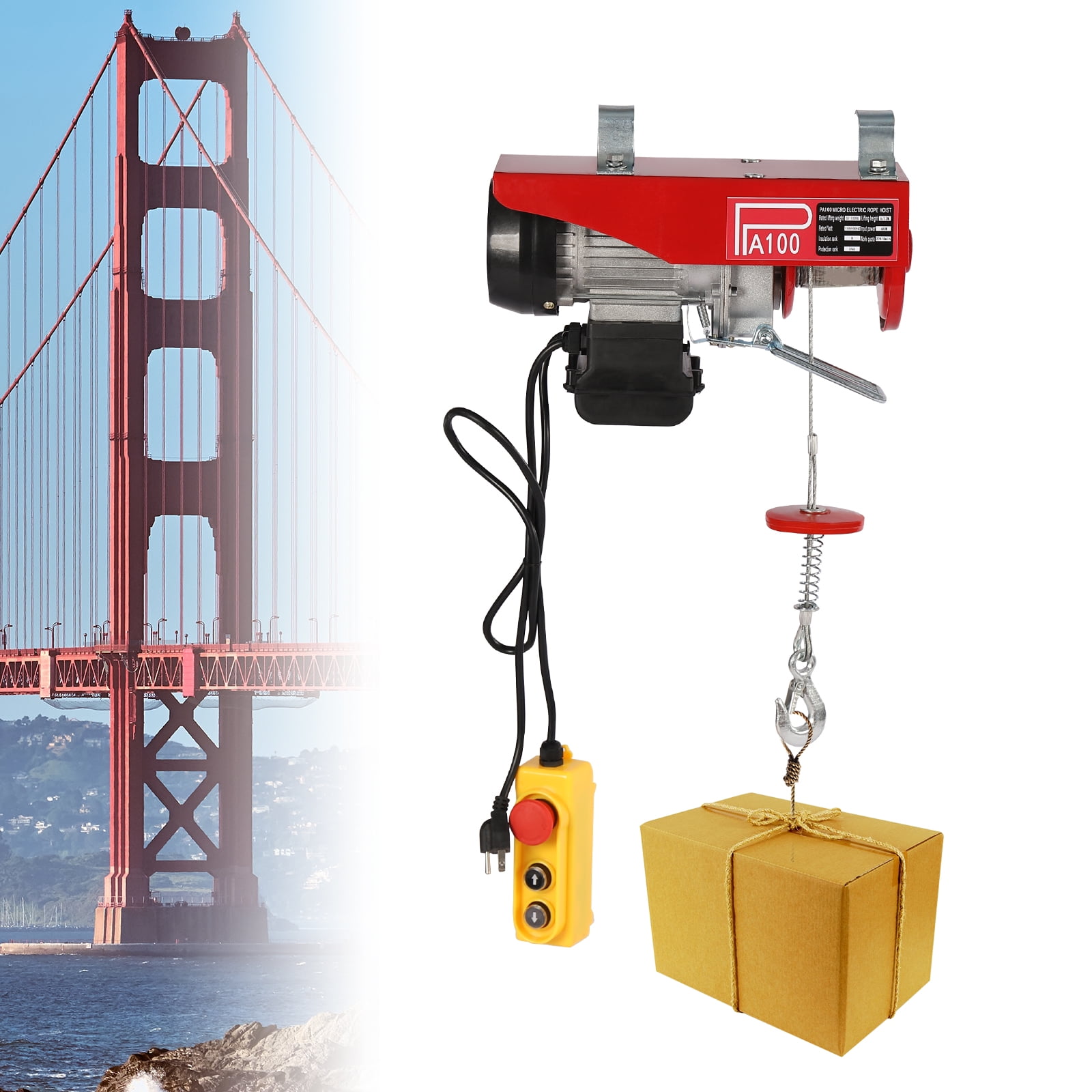 Electric Winch, Carbon Steel Housing, High-Speed Bearings, Galvanized ...