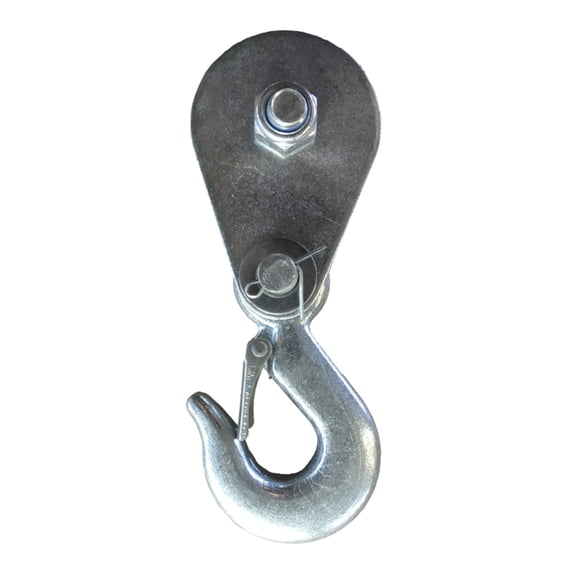 Electric Winch Hook Lifting Pulley Winch Hoist Block Hook Safety Clip ...