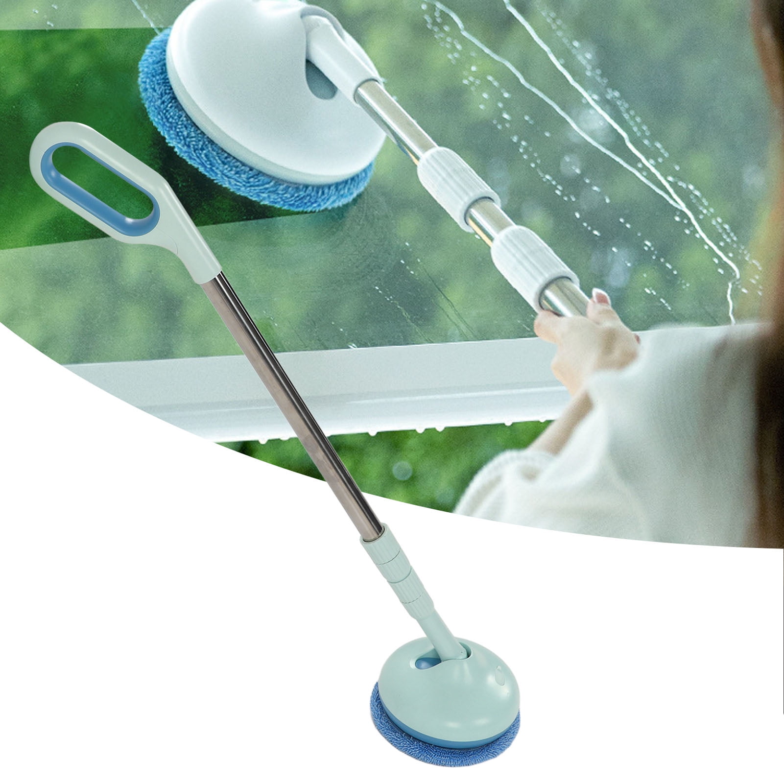 Electric Window Cleaner: Powerful Rotation, Extendable Shaft ...