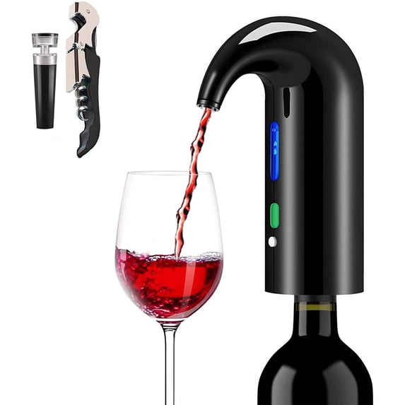 Electric Wine Aerator & Automatic Dispenser – 1-Button Instant Aeration ...