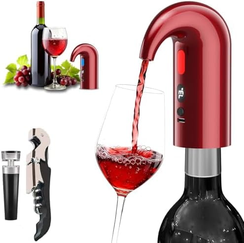 Electric Wine Aerator & Dispenser – 1-Touch Instant Aeration, Precision ...