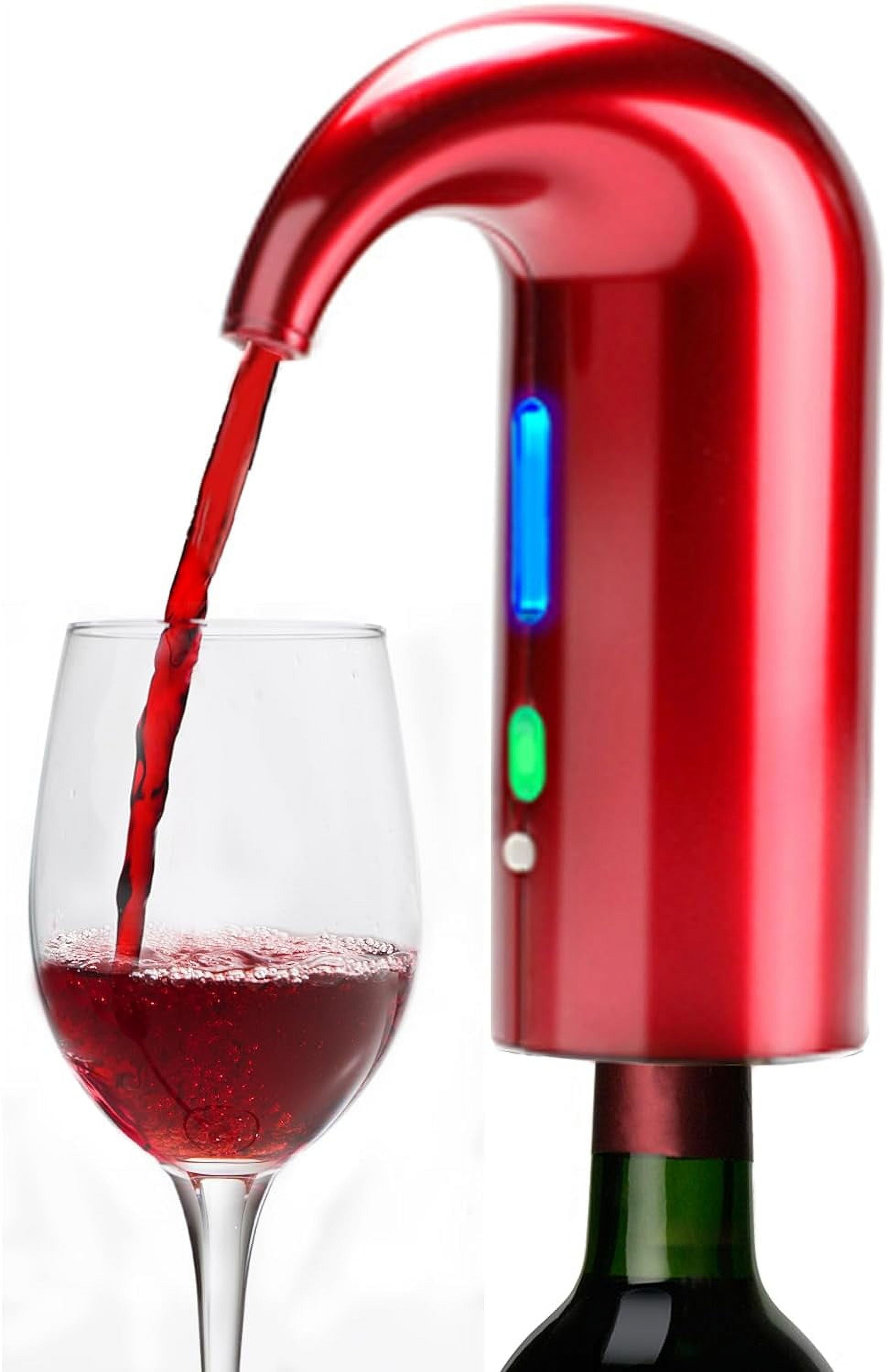 Electric Wine Aerator & Dispenser, 750ml, Red, Modern Style, Portable ...