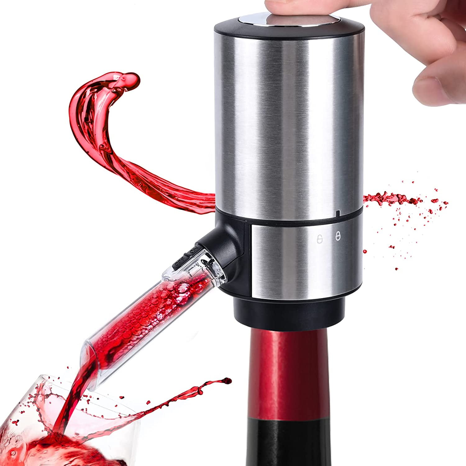 Electric Wine Aerator, Wine Decanter Pump Dispenser Gifts Set, 2024 NEW ...