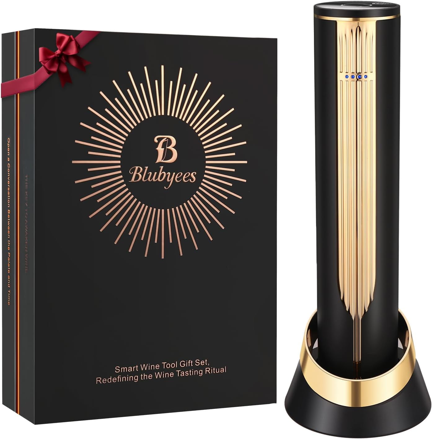 Electric Wine Bottle Opener with Charging Base & Built-in Foil Cutter ...