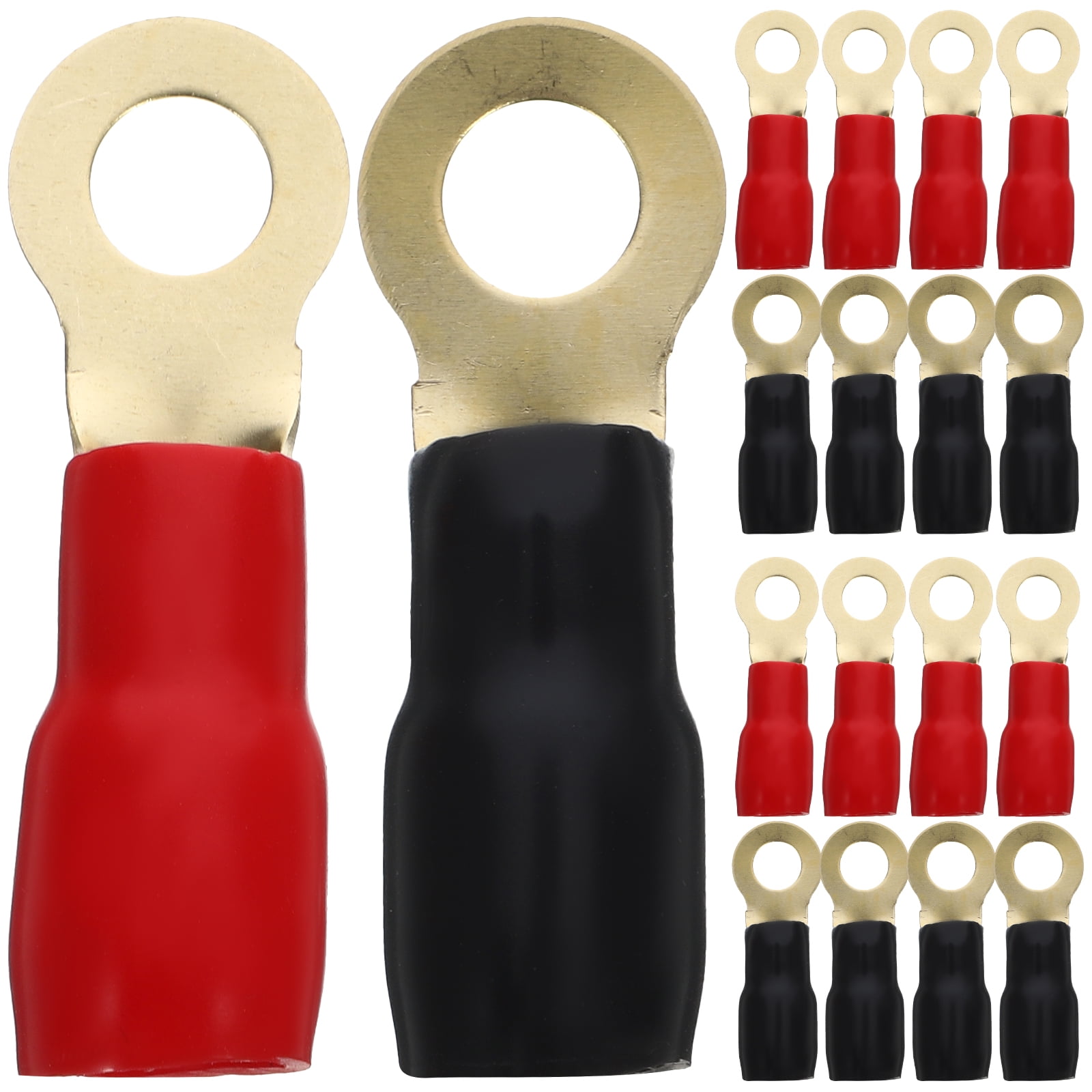 Electric Wire Crimp Ring Terminal Battery Connectors Electrical Copper ...
