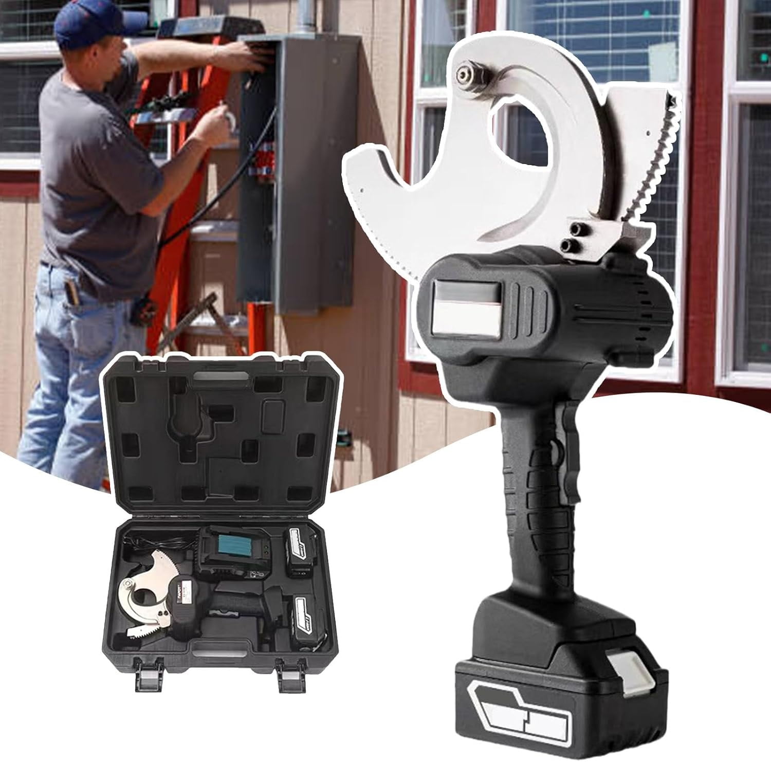 Electric Wire Cutter for Aluminum/Copper Cable,Heavy Duty Cable ...