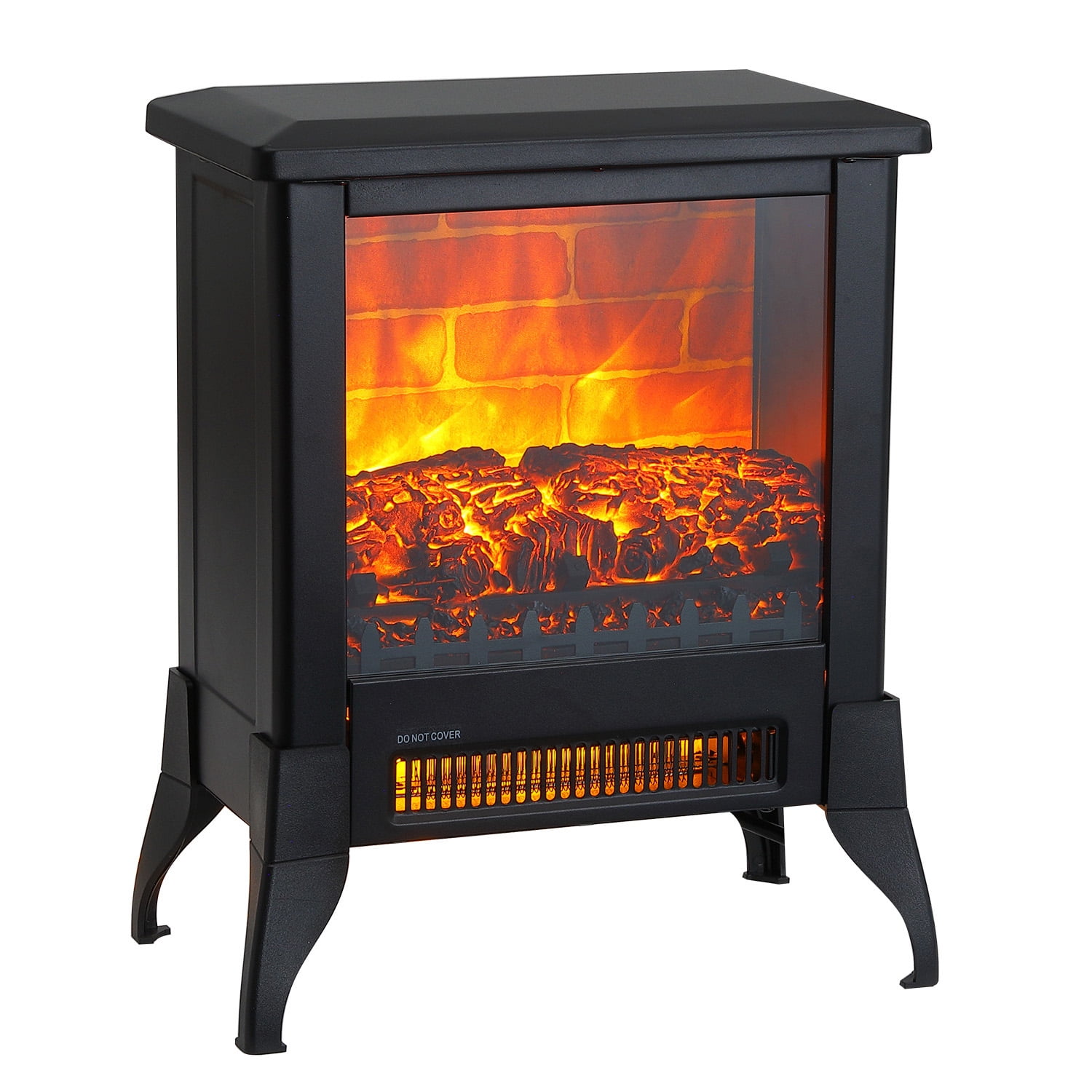 Electric Wood Stove, SEGMART 14" Electric Fireplace w/ 3D Flame ...