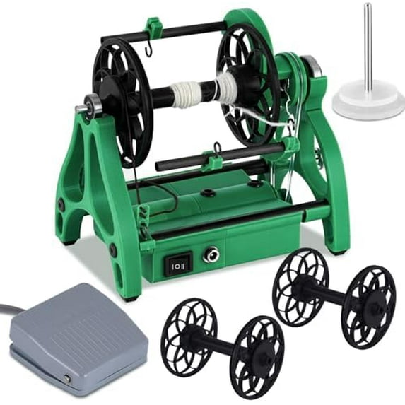 Electric Wool Spinning Wheel Fiber Spinning Wheel with Foot Switch & 3 ...