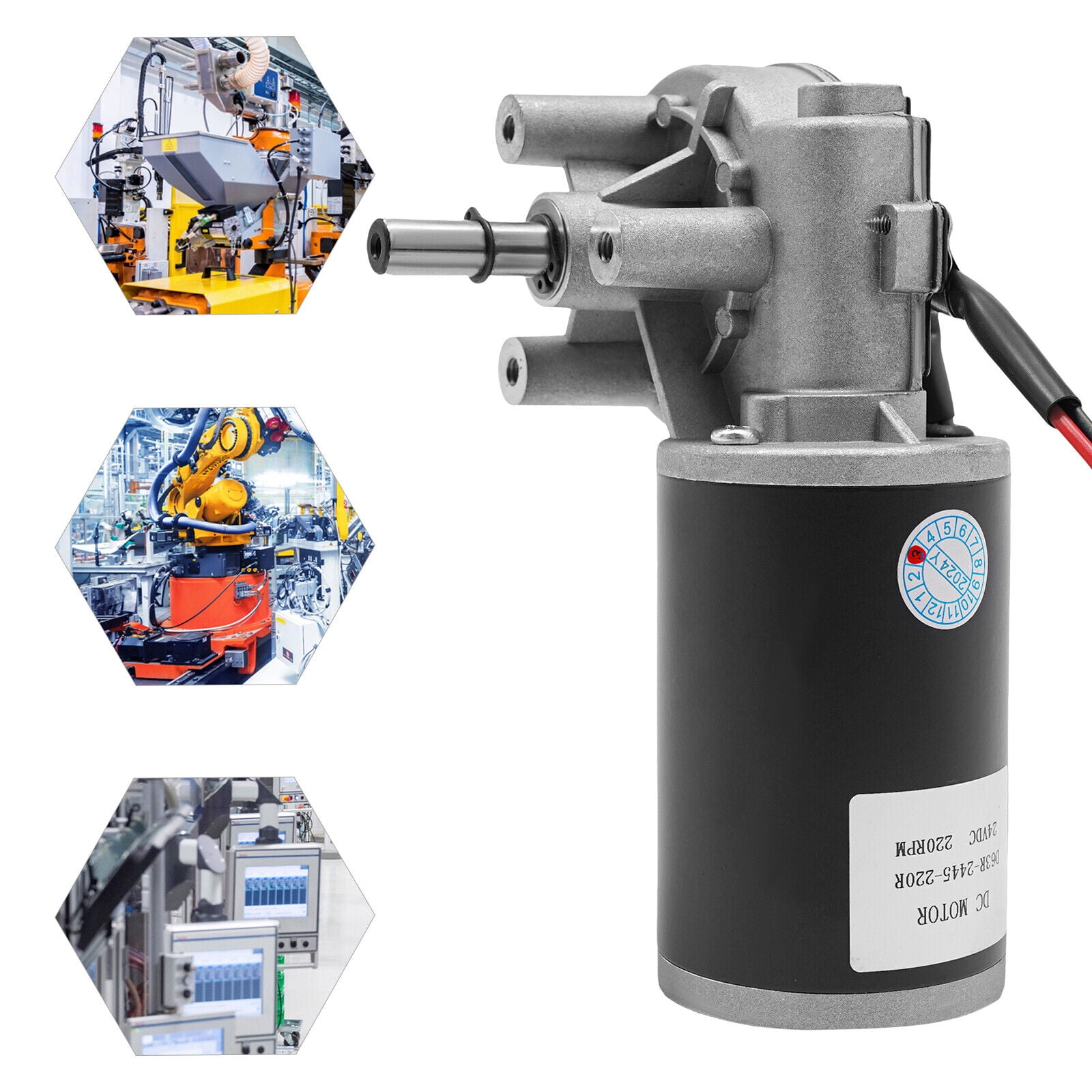 Electric Worm Gear Motor 1* Gear Motor Used in Packaging, Printing ...