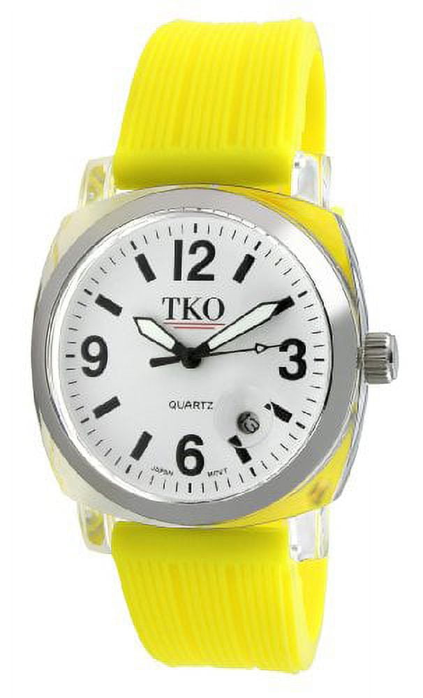 Electric Yellow Lightweight Rubber Workout Excersize Watch - Walmart.com