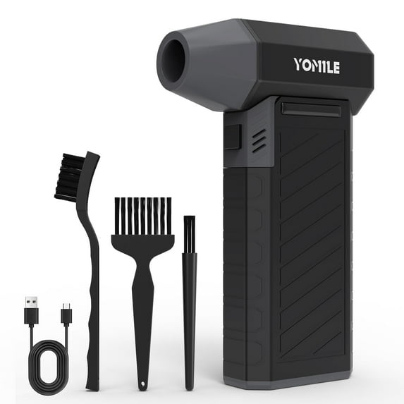 Electric air Duster - 300000RPM Brushless 3 Speeds Turbo Fan JetFan ...