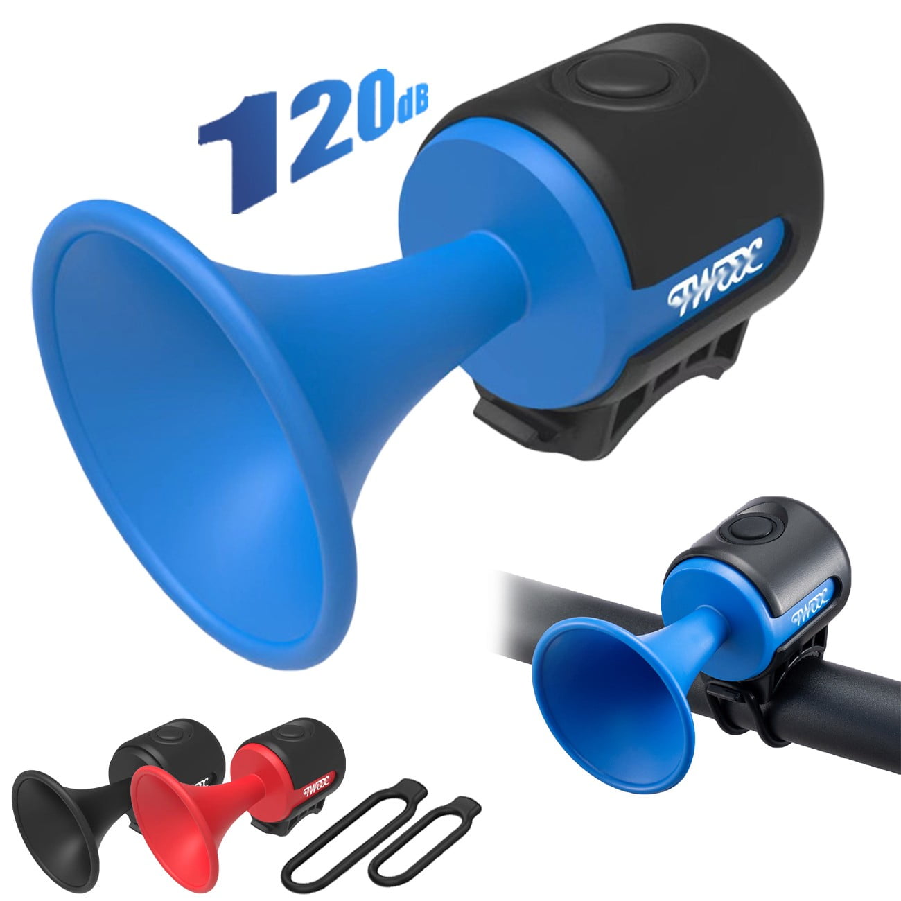 Electric bicycle horn, bicycle bell accessories horn speaker 120db loud ...