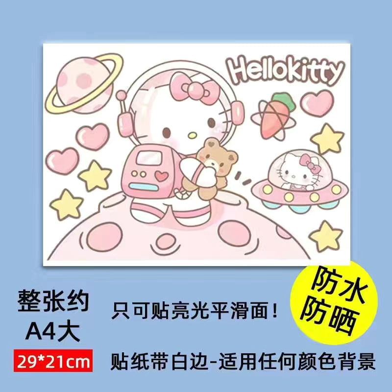 Electric car sticker astronaut Kulomie Hello Kitty car sticker Sanrio ...