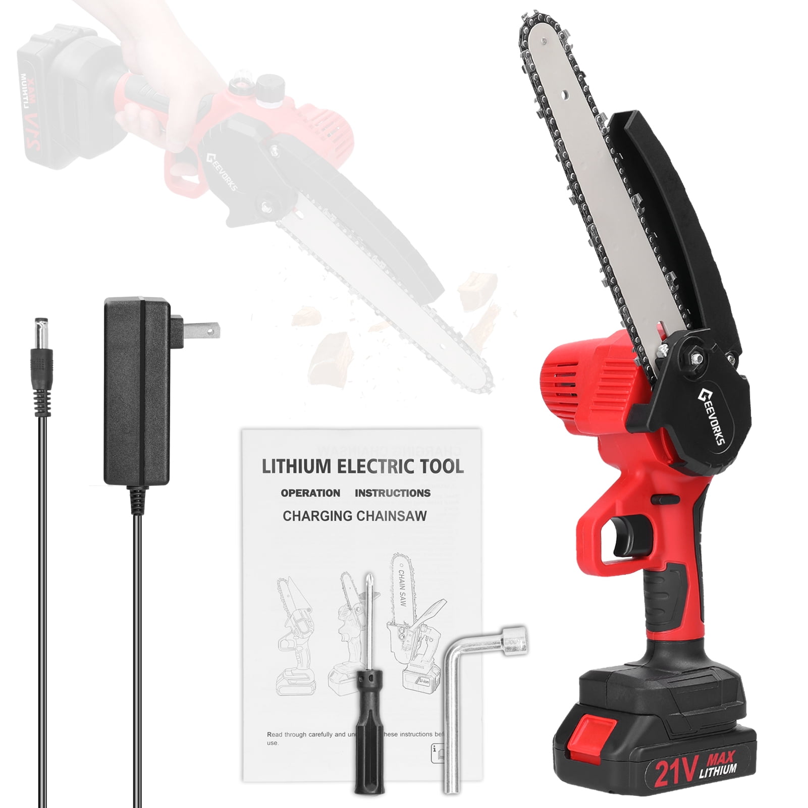 Electric chain saw,8inch Portable Saws Portable Saws Wood Brush Motor ...