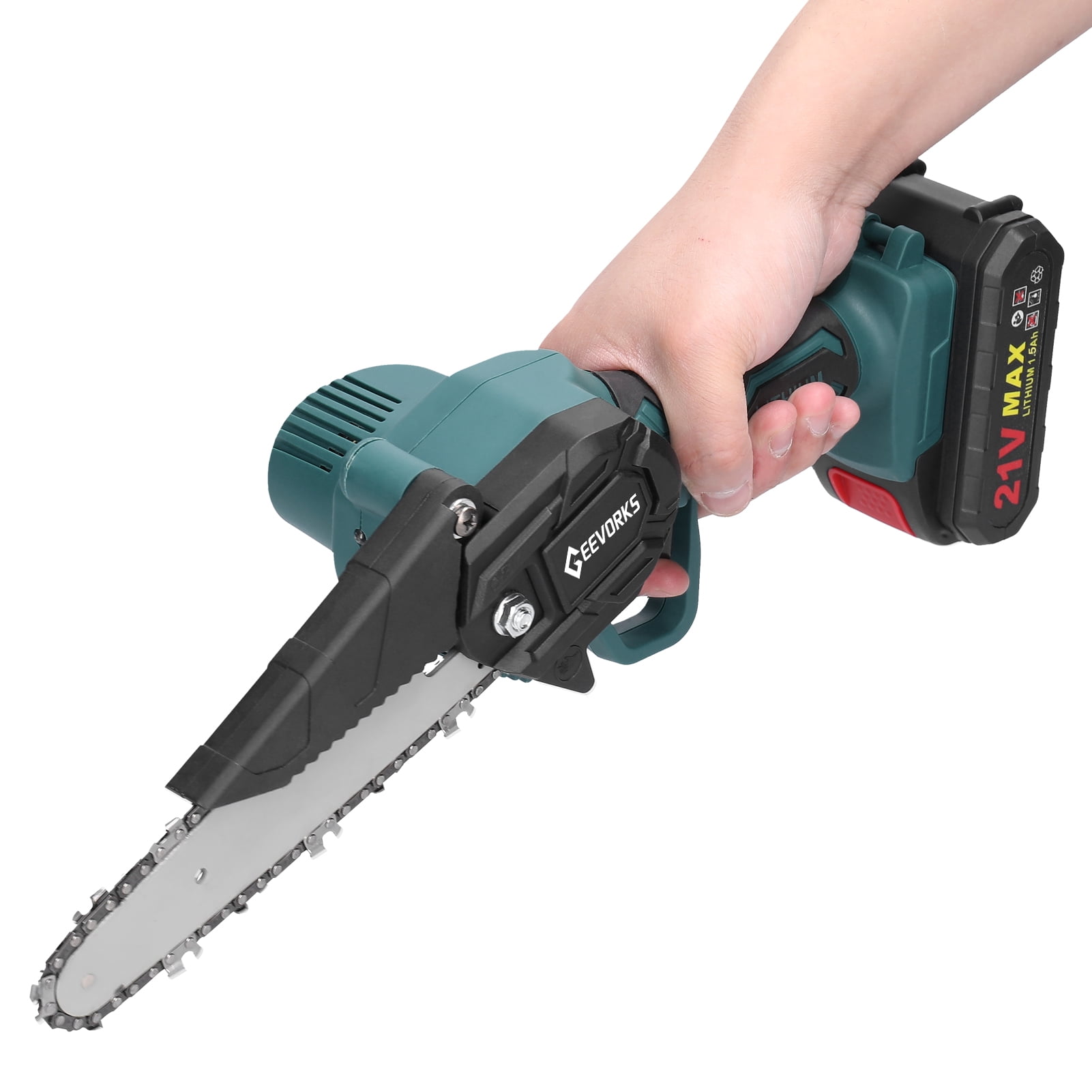 Electric chain saw,Branch Wood 6inch Portable 21v Clip Tool Clip Wood One-handed Tool Portable ...