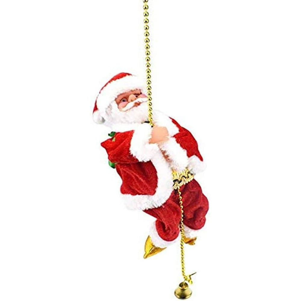 Electric climbing Santa Claus rope ladder Christmas decoration ...