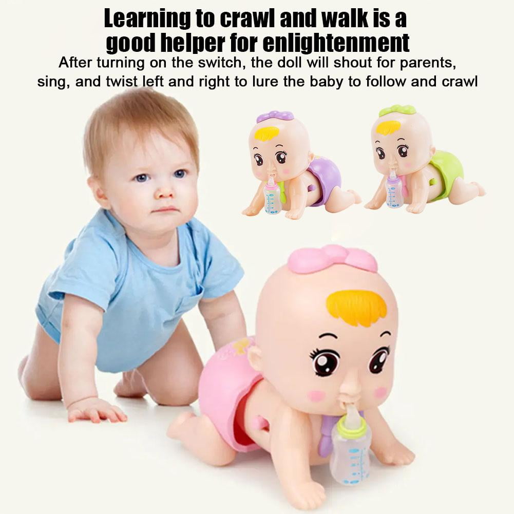 Electric crawling doll green baby toy crawling doll guide baby to learn ...