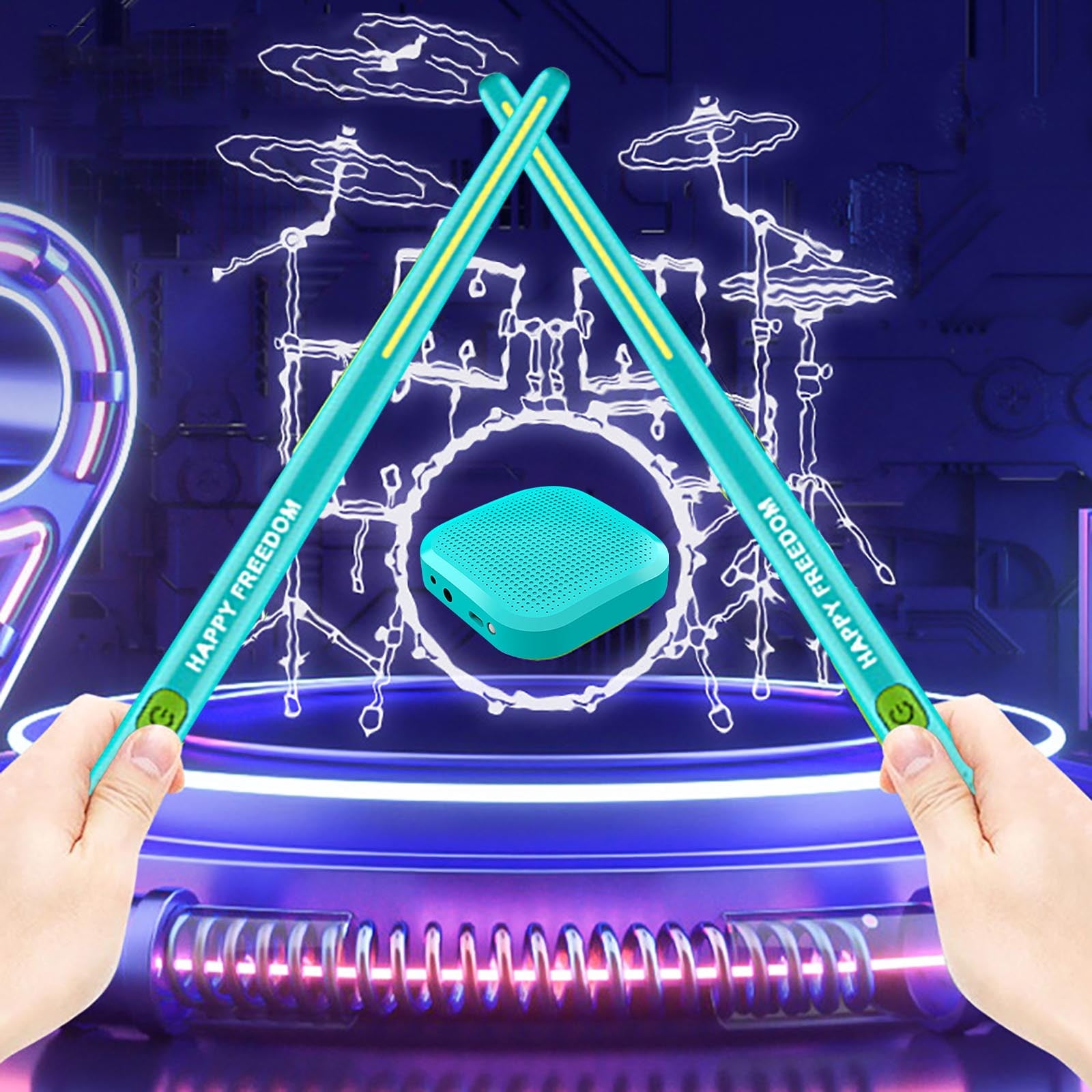 Electric drum set Virtual Drum Set electronic drum set for kids Air ...