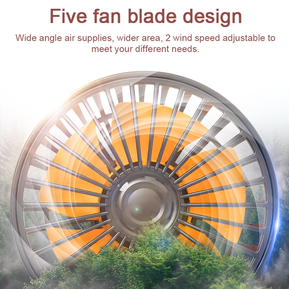 Electric fan,Fan Portable Air Car Fan Number Display Car Wind Speed ...