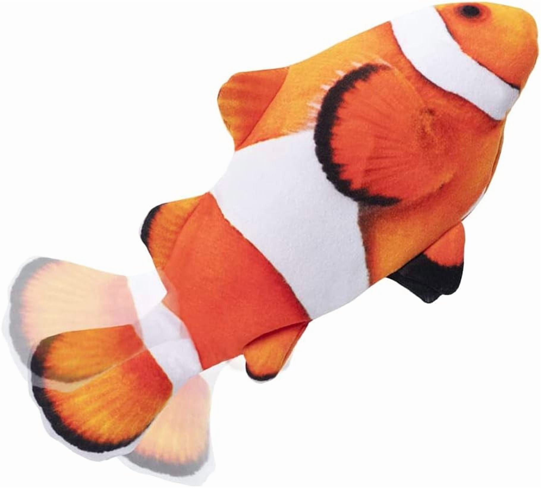 Electric flexible 11 inch realistic mobile clownfish indoor pet ...