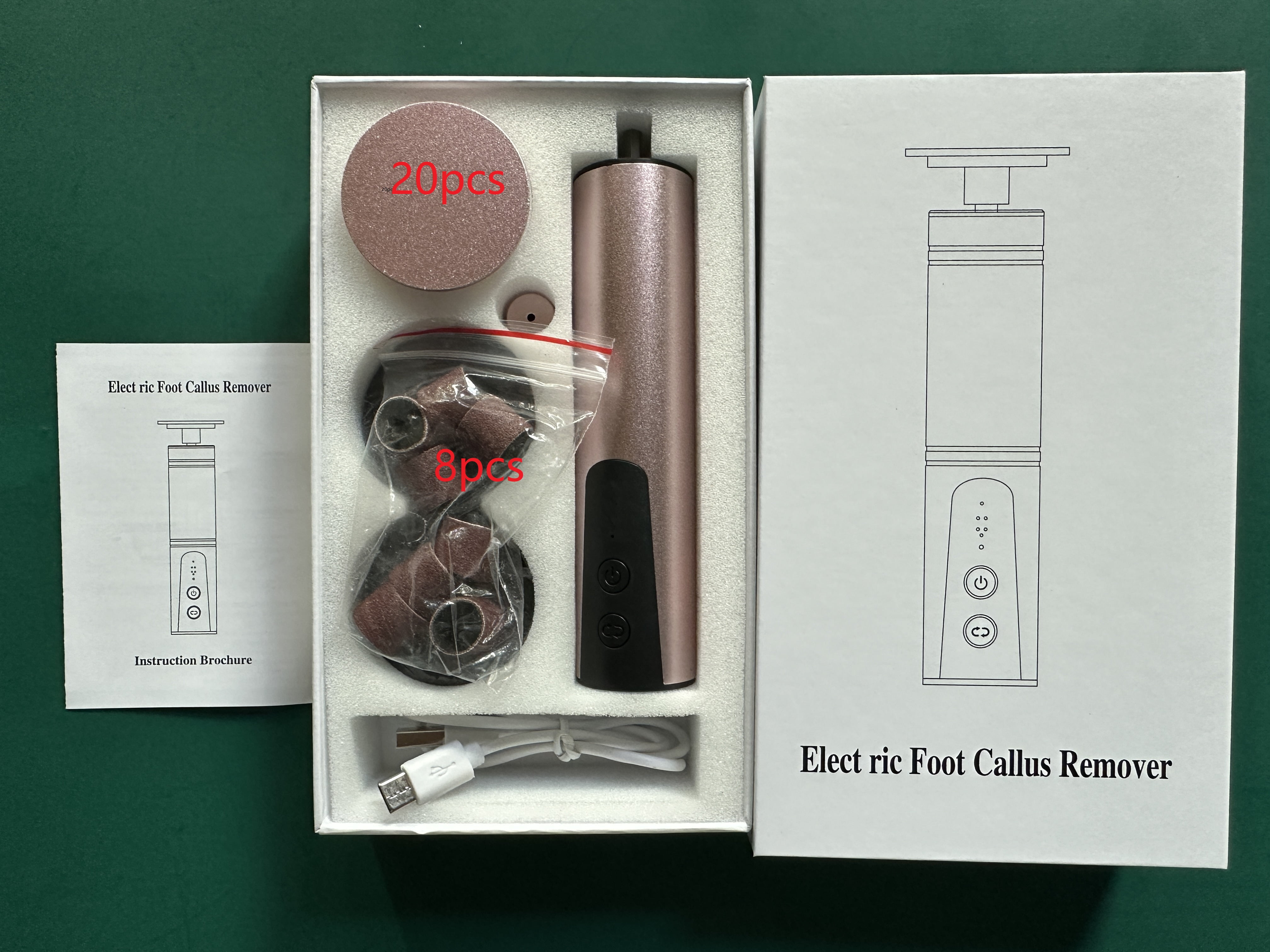 Electric foot grinder, multifunctional two-in-one dead skin removal ...