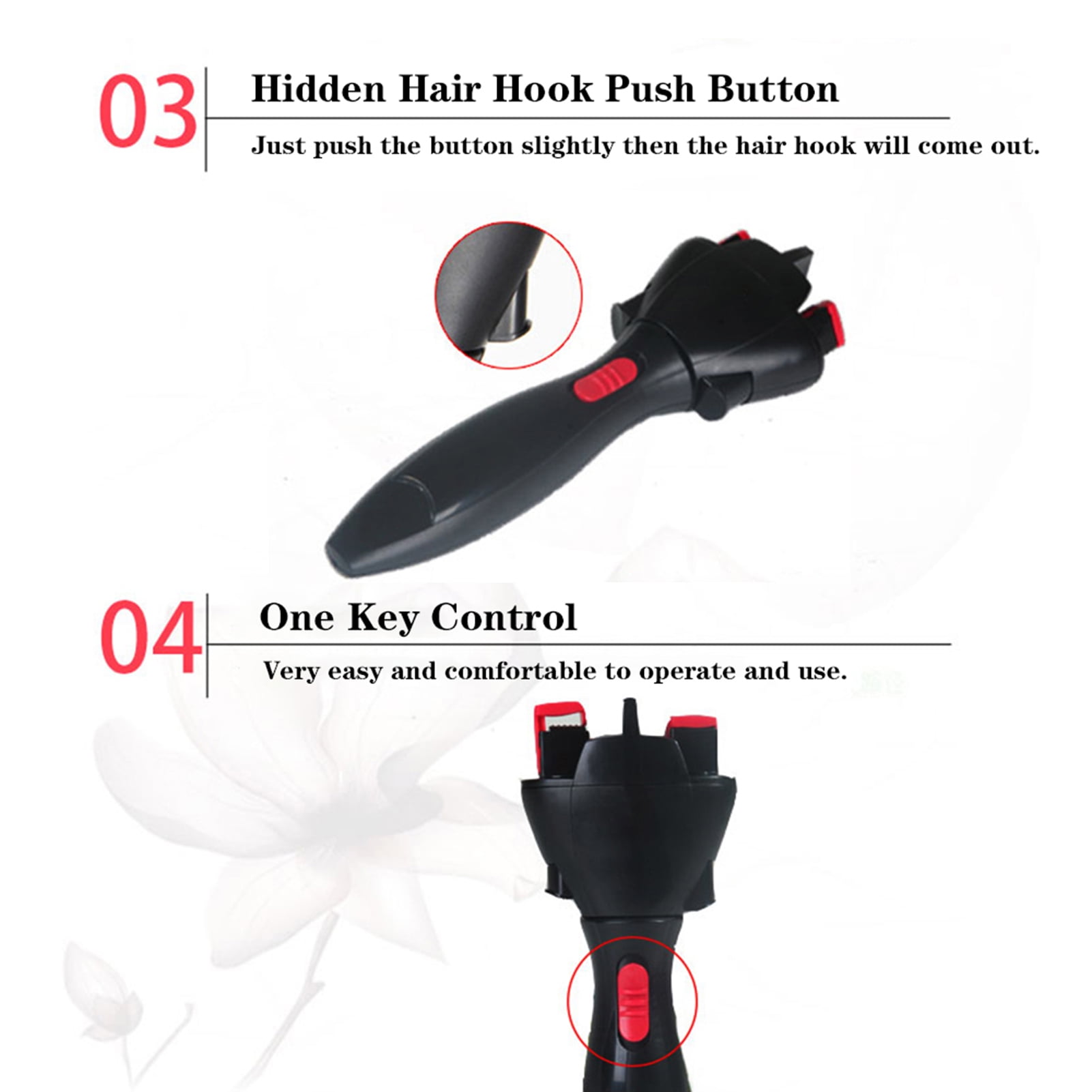 Electric hair braider,One-click Rollers Hair Tools Quick Hair Braid ...