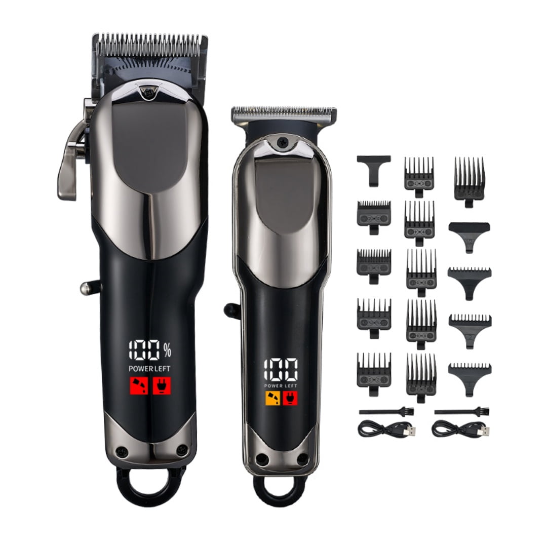 Two-in-One Set Digital Display Electric Hair Trimmer & Clipper 2 Piece ...