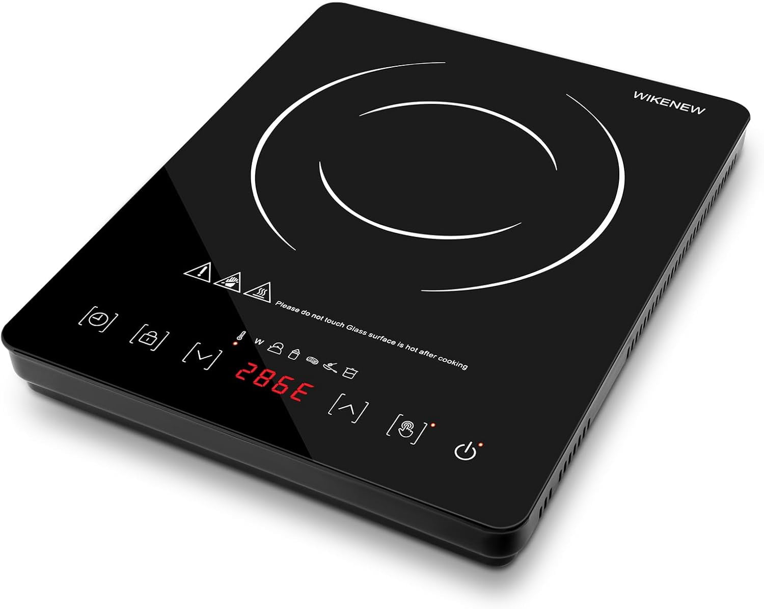 Electric hot plate 120°F~465°F Crystal Glass Surface Countertop ...