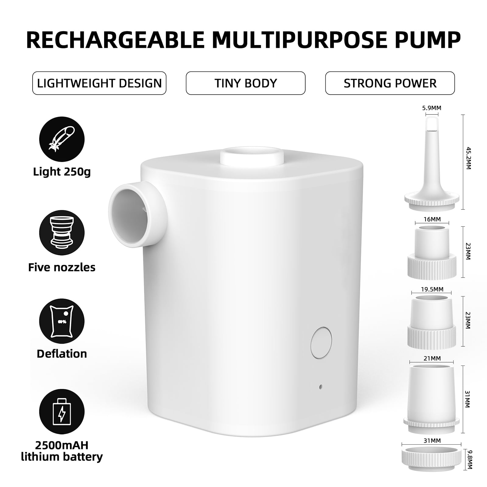 Electric inflator,Inflatables Air Air 2500mah Battery Inflator With ...