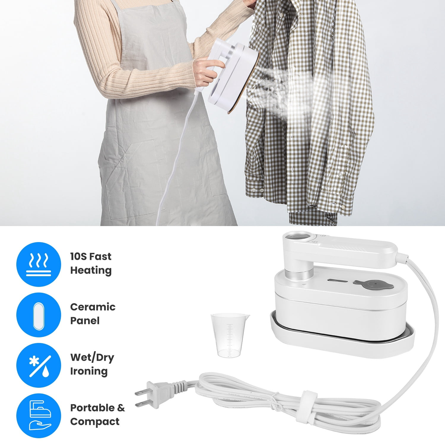 Electric iron Handheld, iMounTEK 1200W Portable Hanging Ironing Machine ...