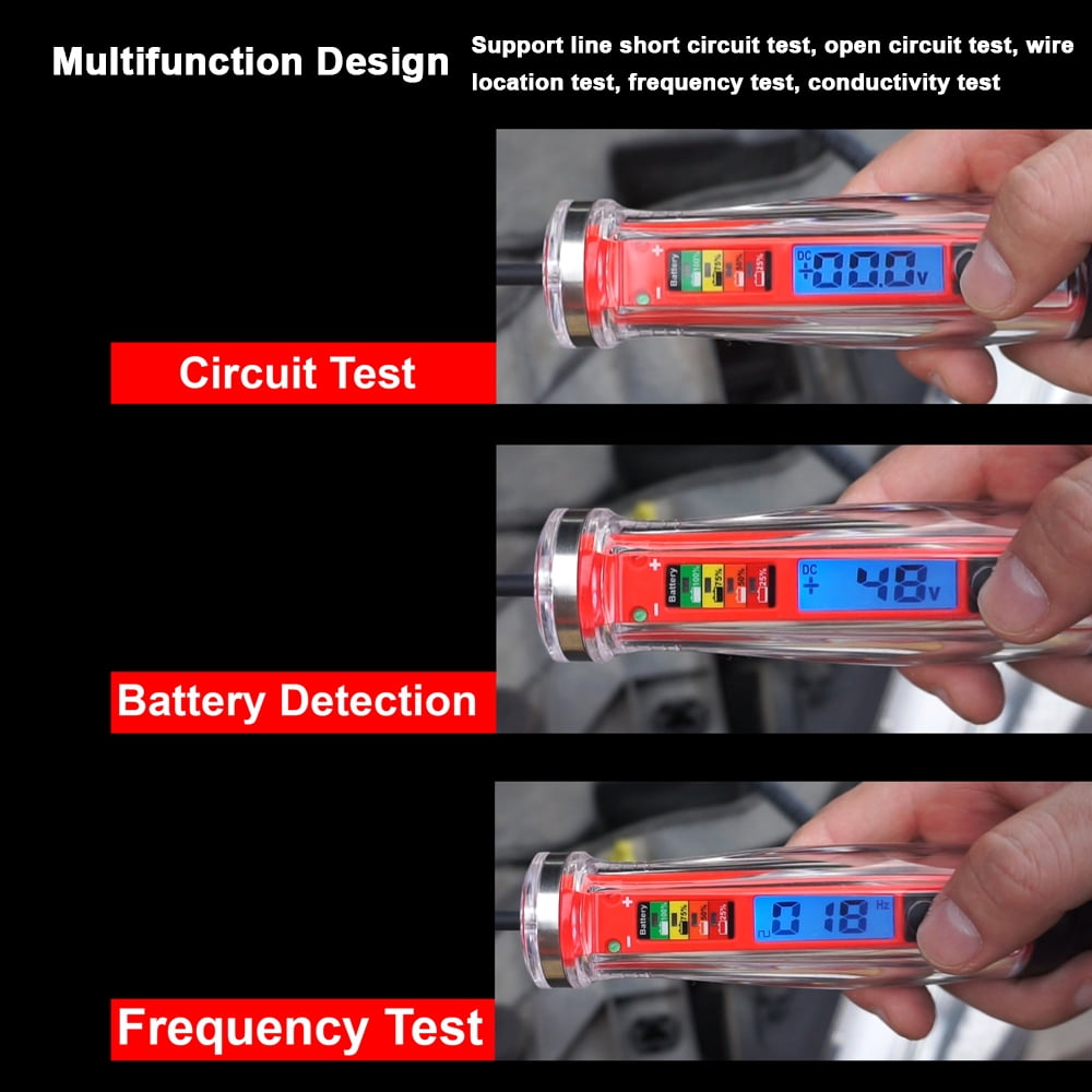 Electric measuring pen,Test Pen Tester 1-75v Car Tester Lcd 1-75v Car ...