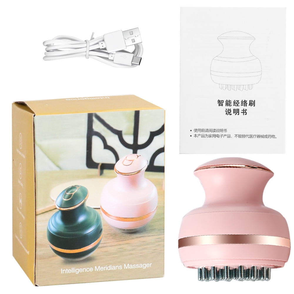 Electric meridian brush scraping, rubbing, vibration, head, tendons ...