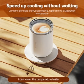 ionMug & Charging Coaster, 12oz. Stainless Steel Self Heating Coffee ...