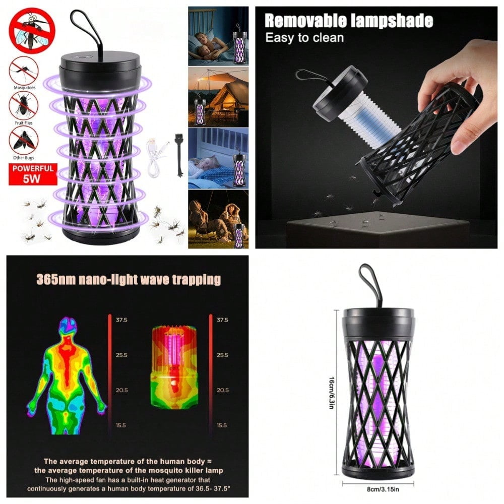 Electric mosquito, insect and fly killer, LED insecticidal lamp ...