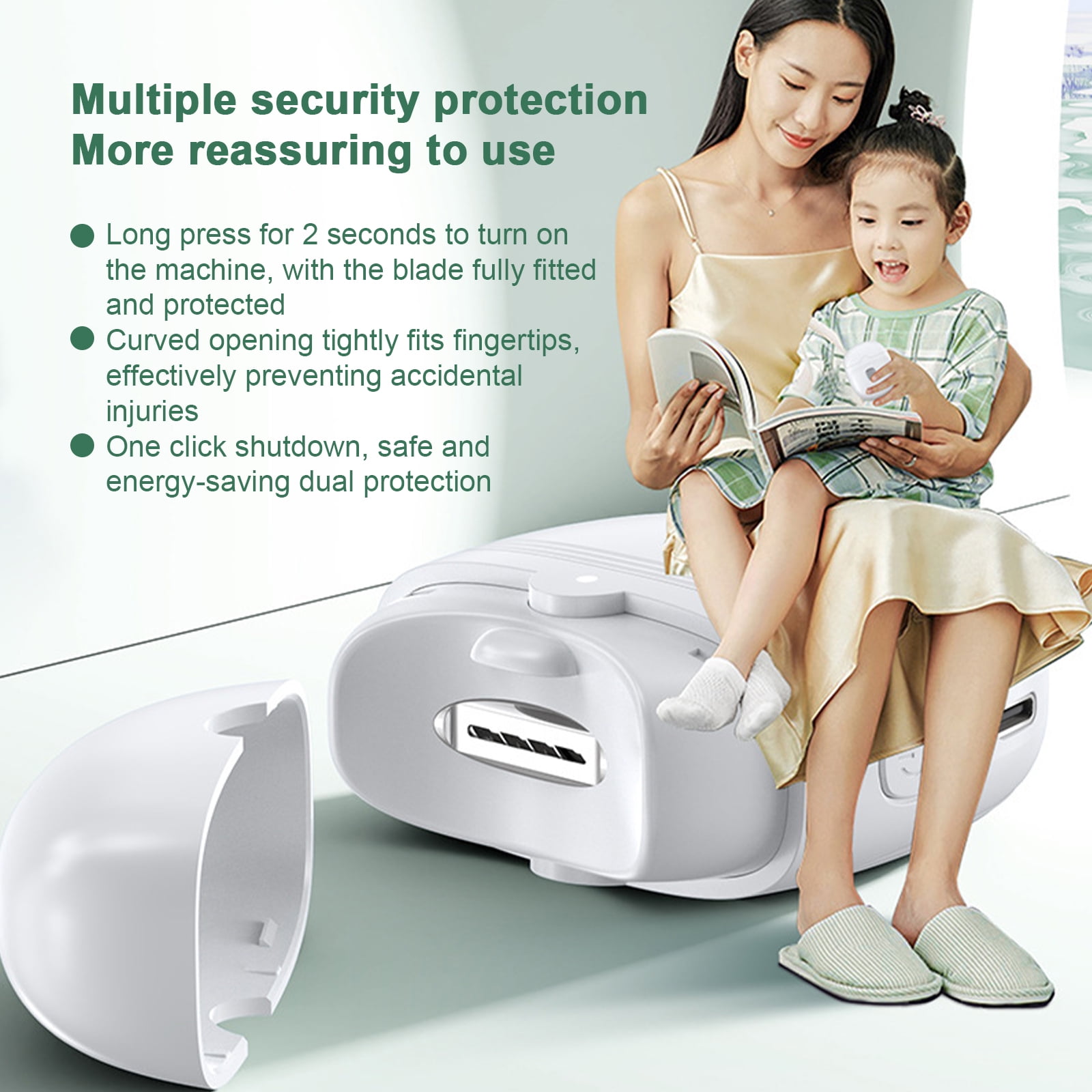 Electric nail clippers,Set Type-c Nail Auto Nail File Set Nail Tool ...