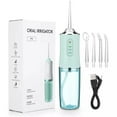 Electric oral irrigator + 4 jets 3 modes rechargeable water flosser ...