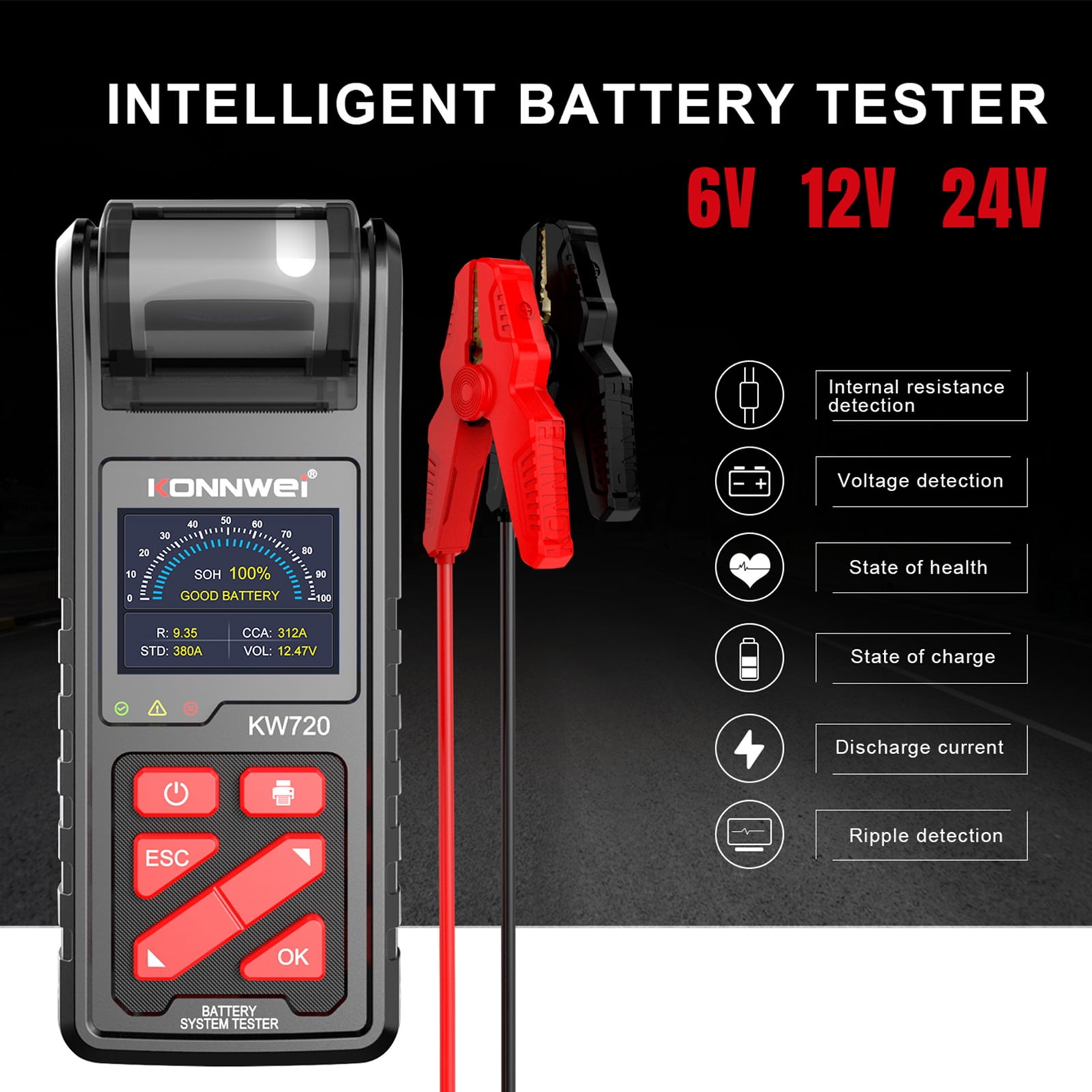 Electric quantity measuring instrument,And Test Scan 6v 12v 24v Tester ...