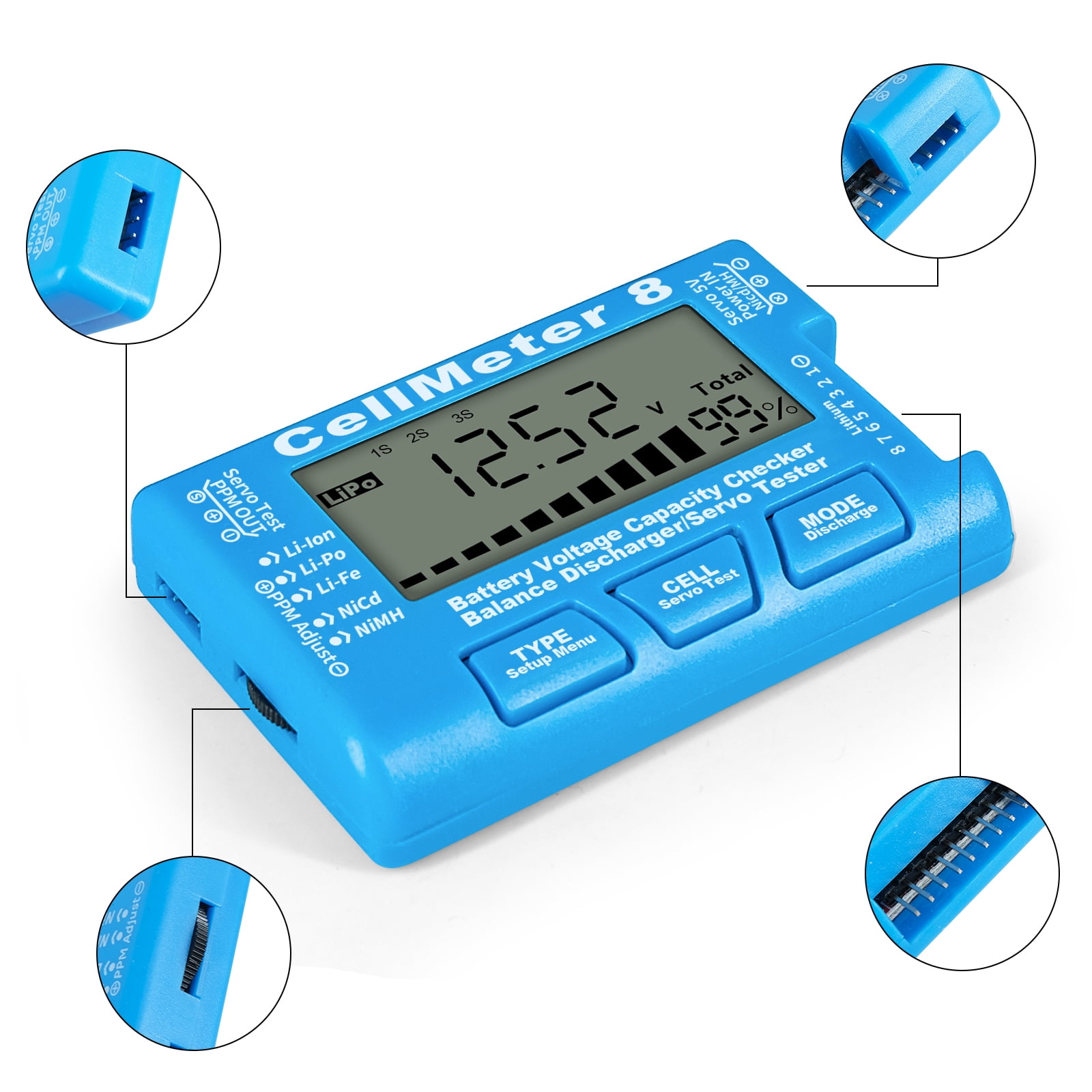 Electric quantity measuring instrument,Battery Checker In 1 Li-ion ...