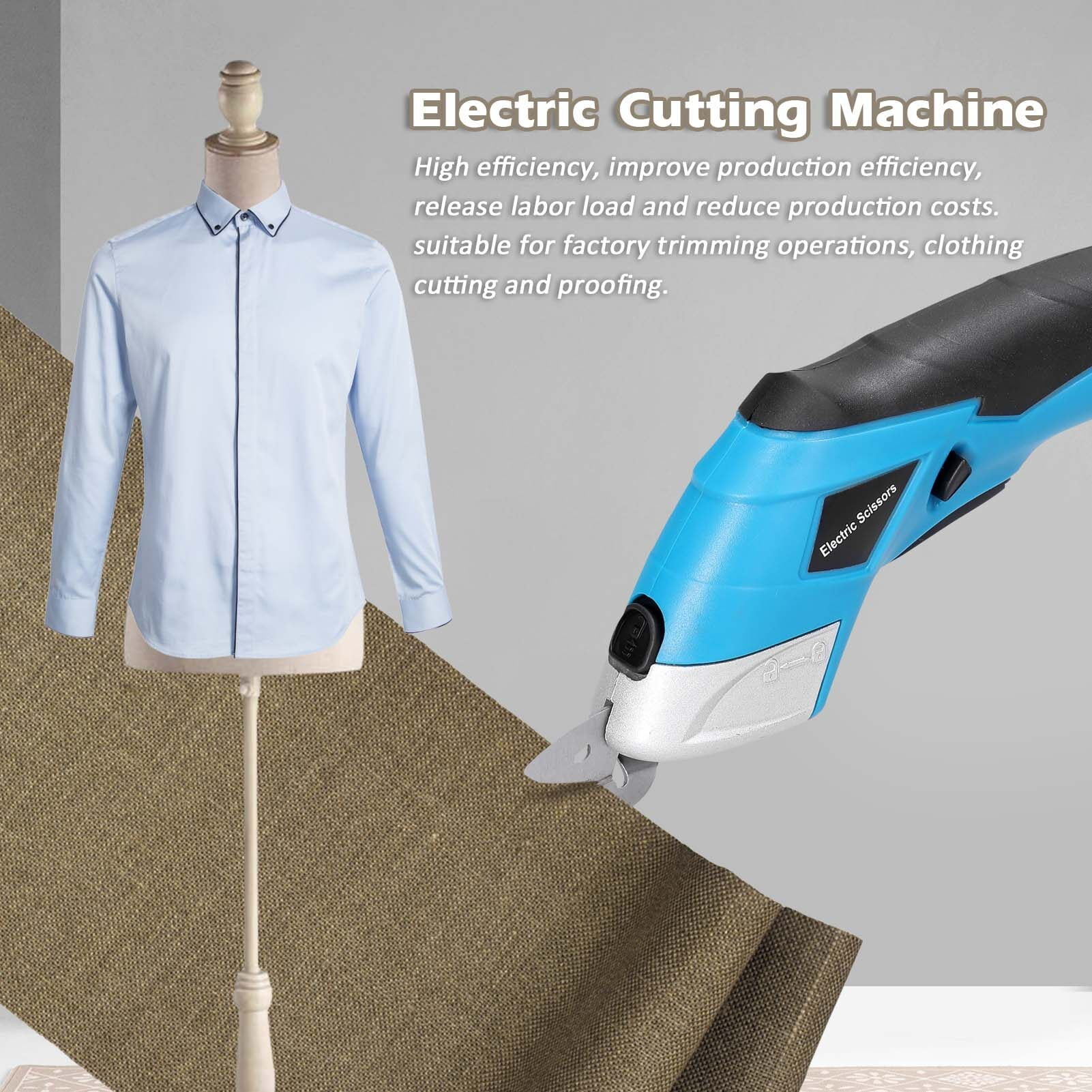 Electric scissors,Brush Motor Portable Cloth Cutter Brush Fabric ...