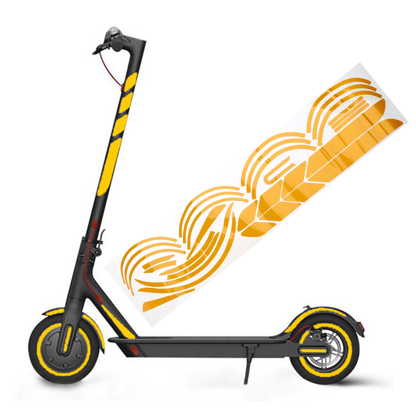Electric scooters Reflective Sticker waterproofs scooters decals Wheel ...
