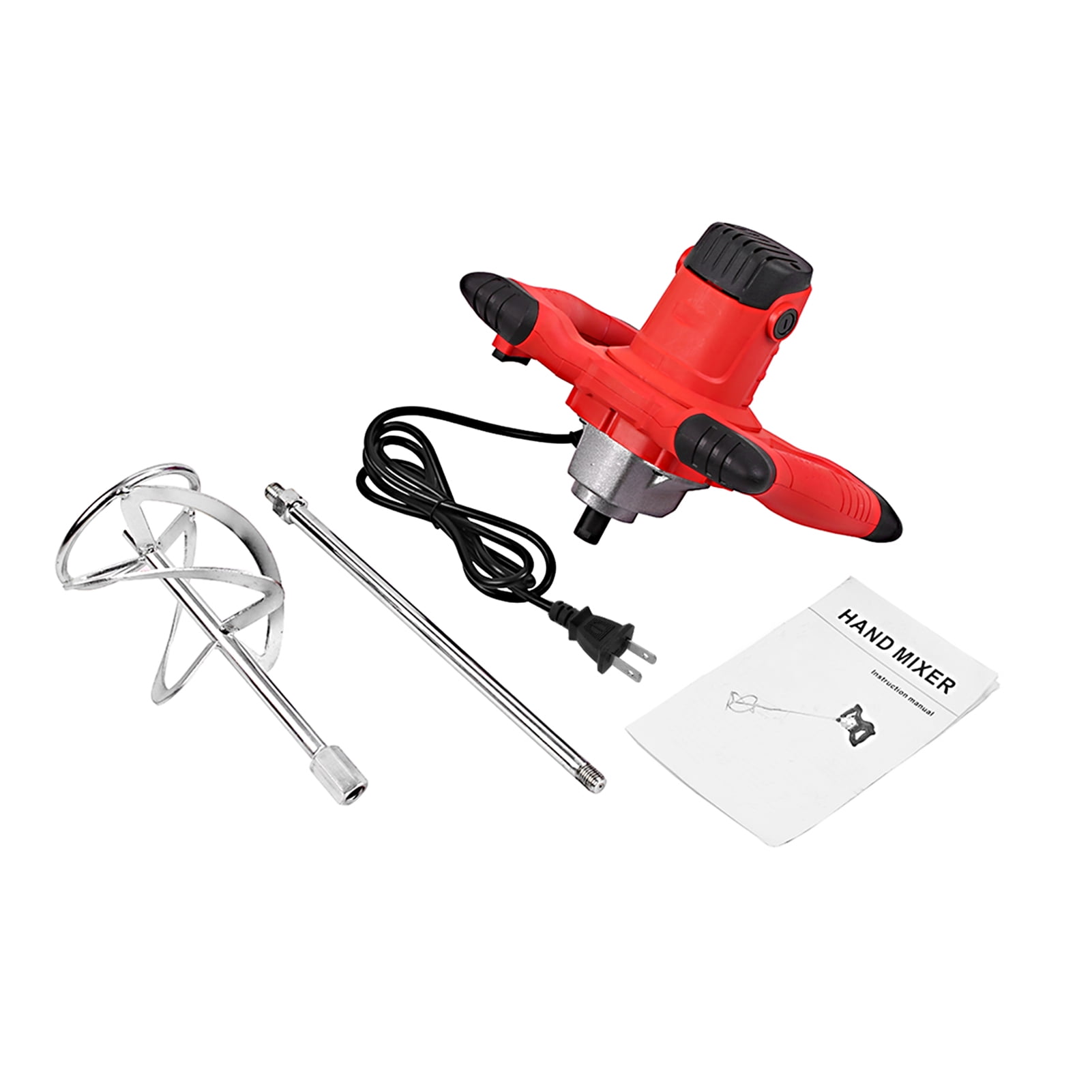 Electric stirrer,Concrete Mortars Paint 6-speed Handheld S-type Mortars Paint Mud Stirrer Heavy ...