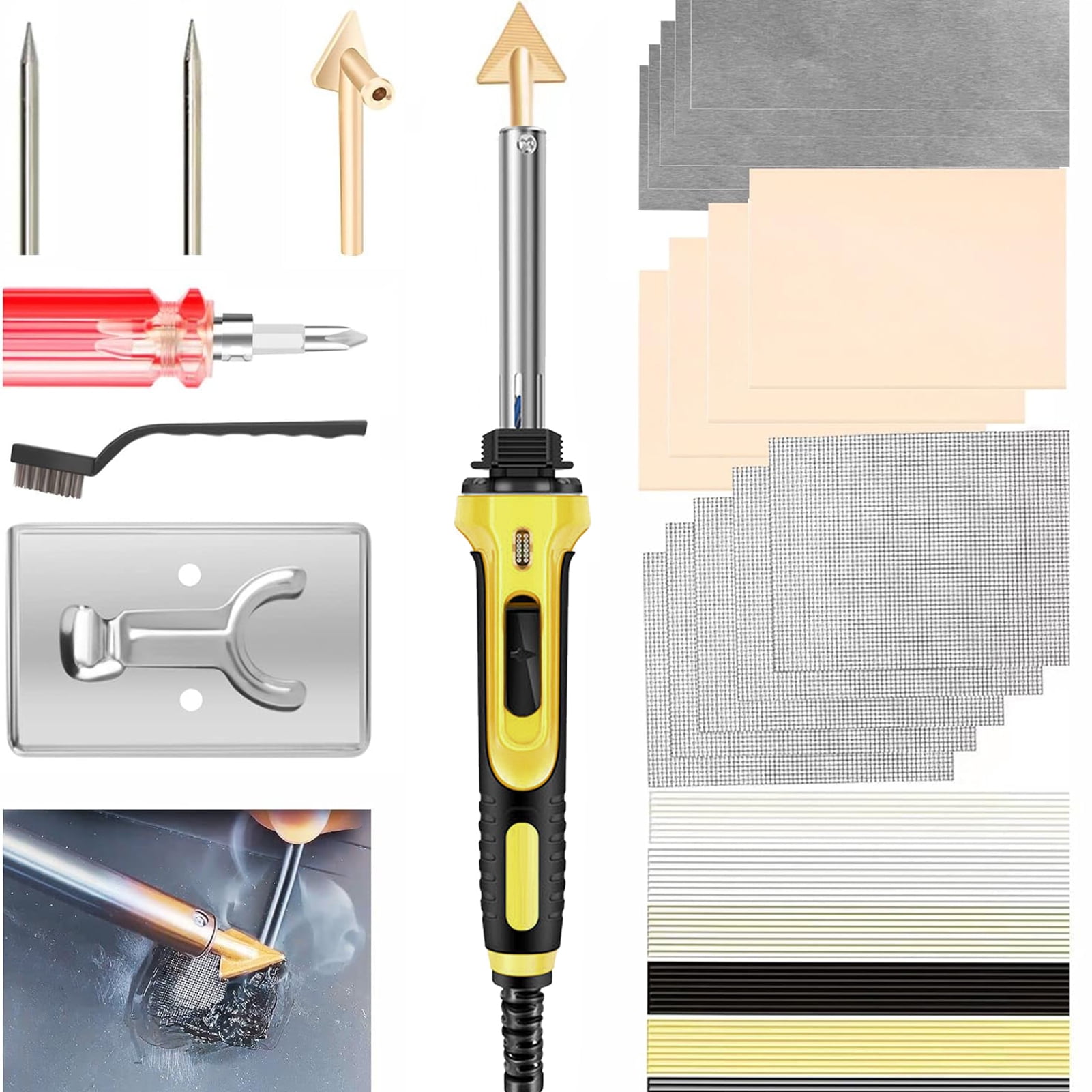 Electric welding station,4 Tips Iron Rework Car 100w 2 Station Heat ...