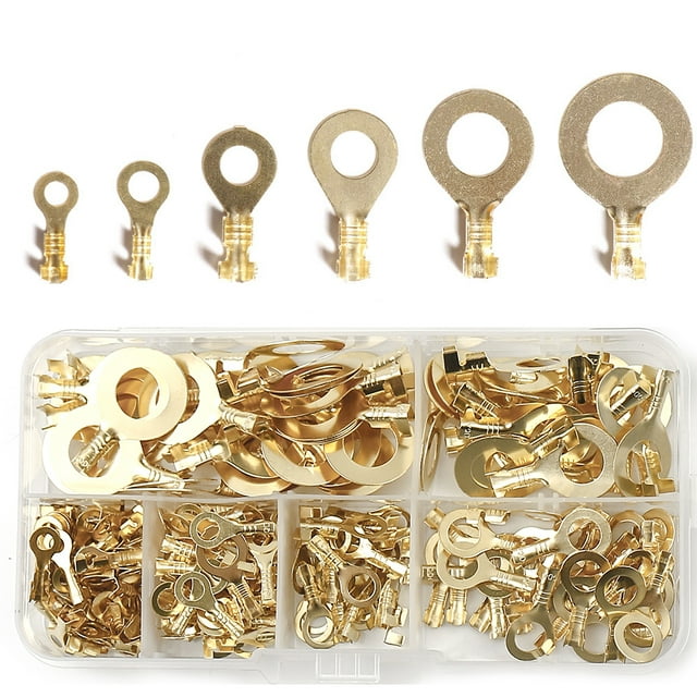 Electrical 0.5-2.5mm Copper Crimp Round lug Terminals Cable Wire ...